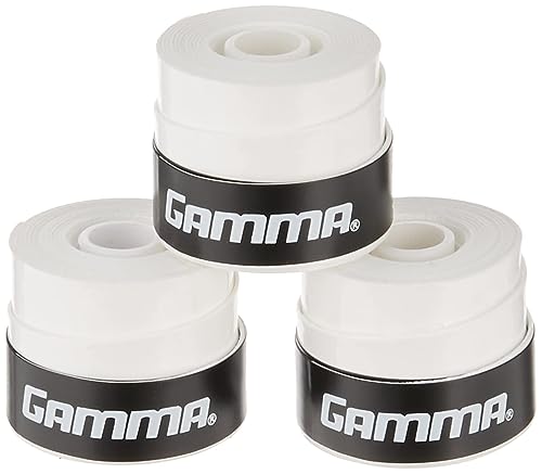 GAMMA Sports Supreme Overgrip for Tennis, Pickleball, Squash, Badminton, and Racquetball Racquets, 60-Jar, White