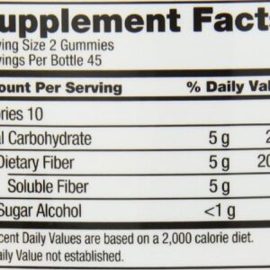 Vitafusion Fiber Well Sugar Free Fiber Supplement, Peach, Strawberry And Blackberry Flavored Supplements, 90 Count