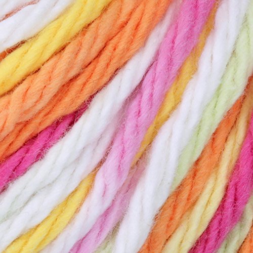 Lily Sugar'n Cream Super Size Ombres Yarn, 3 oz, Over the Rainbow, 1 Ball