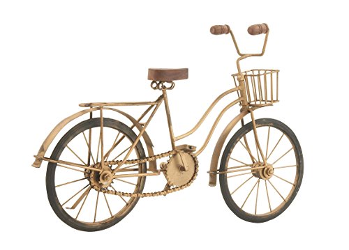 Deco 79 Metal Bike Sculpture, 19" x 5" x 12", Brown