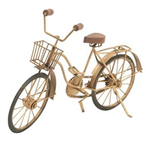 Deco 79 Metal Bike Sculpture, 19" x 5" x 12", Brown