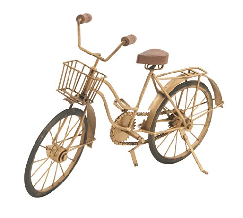 Deco 79 Metal Bike Sculpture, 19" x 5" x 12", Brown