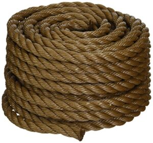 koch 5011635 twisted polypropylene rope, 1/2 by 50 feet, brown