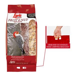 Lyric Fruit and Nut Wild Bird Seed - High Energy Wild Bird Food Mix - Attracts Woodpeckers, Chickadees & Other Songbirds - 20 lb bag