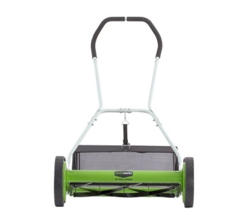 Greenworks 25072 20-Inch 5-Blade Push Reel Lawn Mower with Grass Catcher