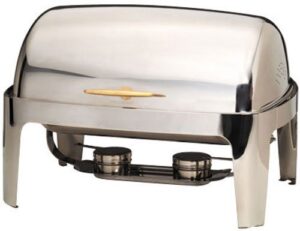 american metalcraft 9 qt stainless steel rectangular adagio chafer