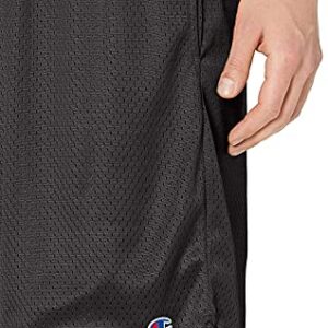 Champion -Mens 9' Shorts, Mesh Shorts, 9', Mesh Basketball Shorts, Mesh Gym athletic shorts, Black-407q88, Small US