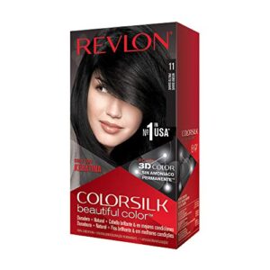 revlon colorsilk beautiful color, soft black [11] 1 ea ( pack of 3)