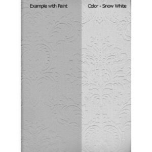 Brewster 429-6705 Plouf Damask Paintable Wallpaper, White