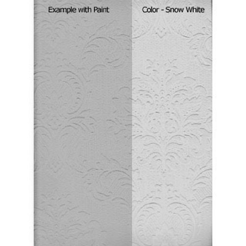 Brewster 429-6705 Plouf Damask Paintable Wallpaper, White