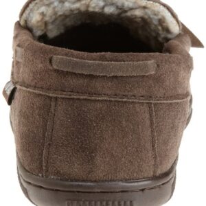 MUK LUKS Men's Paul Slipper, Chocolate, 11