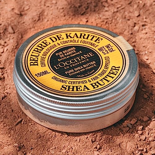 L'Occitane Pure Shea Butter: Organic Shea Butter, Nourish Dry Skin & Hair, With Vitamin E, Multitasking Beauty Balm, Protects From Dryness, Softening