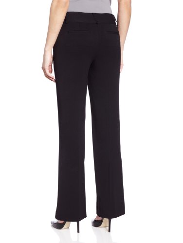 Rafaella Women's Curvy Fit Gabardine Bootcut Stretch Dress Pants, 30 inch Inseam, with Pockets (Size 4-16), 16, Black