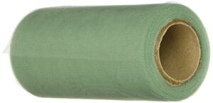 falk tulle fine mesh 6" wide 25yd spool- sage