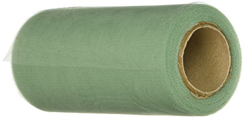 Falk Tulle Fine Mesh 6" Wide 25yd Spool- Sage