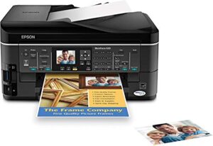 epson workforce 630 wireless all-in-one color inkjet printer, copier, scanner, fax (c11cb07201)