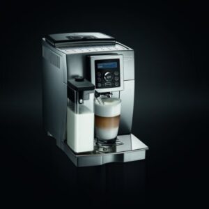 DeLonghi Compact Automatic Cappuccino, Latte and Espresso Machine, Silver