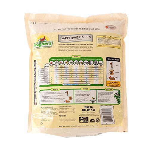 Wagner's 57075 Safflower Seed Wild Bird Food, 5-Pound Bag