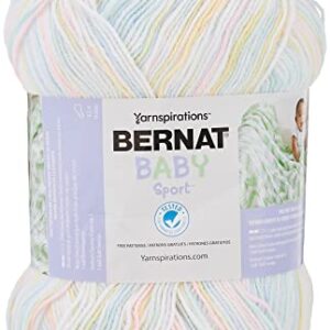 Bernat Baby Sport Big Ball Yarn, Ombres, Baby Baby, Single Ball, 9.8oz, 2679 Foot (Pack of 1)