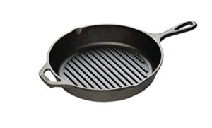 lodge l8gp3 cast iron grill pan, 10.25-inch