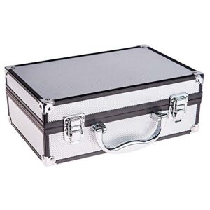 SHANY Carry All Makeup Train Case with Pro Teen Makeup Set, Makeup Brushes, Lipsticks, Eye Shadows, Blushes, and more - Silver