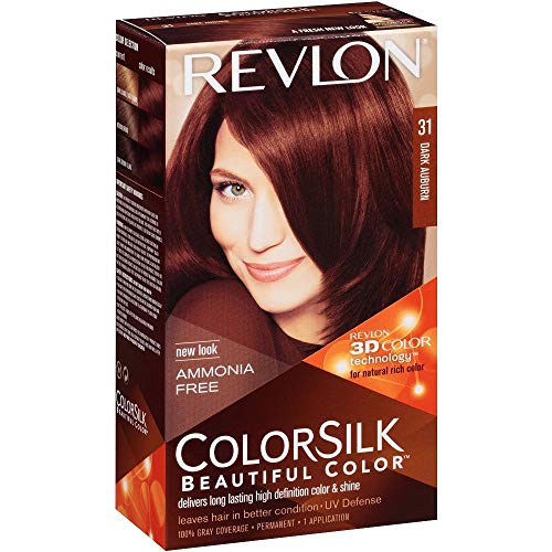 Revlon ColorSilk Hair Color, [31] Dark Auburn 1 ea (Pack of 6)