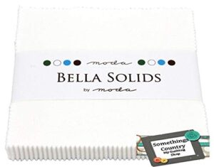 moda bella solids white bleached 9900pp-98 charm pack, 42 5-inch cotton fabric squares