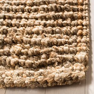 SAFAVIEH Natural Fiber Collection Accent Rug - 2'6" x 4', Natural, Handmade Chunky Textured Jute 0.75-inch Thick, Ideal for High Traffic Areas in Entryway, Living Room, Bedroom (NF447A)