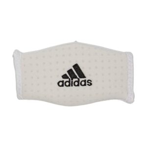 adidas football helmet chin-strap pad, white, one size