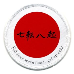 persevere japan earthquake tsunami survivors flag 3 inch patch