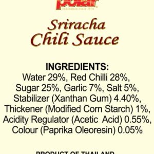 MW Polar Sriracha Chili Sauce 7.5 oz (Pack of 6), Hot Sauce for Pho, Breakfast, Eggs & Toast, Sandwich, Taco, Sushi, Spicy Mayo, No Artificial Colors