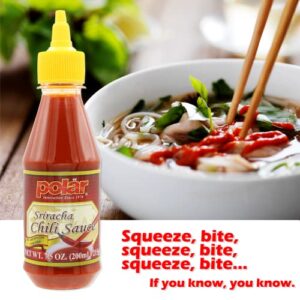 MW Polar Sriracha Chili Sauce 7.5 oz (Pack of 6), Hot Sauce for Pho, Breakfast, Eggs & Toast, Sandwich, Taco, Sushi, Spicy Mayo, No Artificial Colors