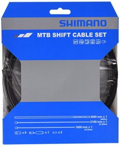 shimano cabgr7bk spares mtb gear set cable - black, one size