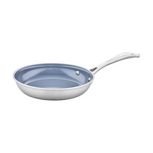 zwilling spirit ceramic nonstick fry pan, 8-inch, stainless steel