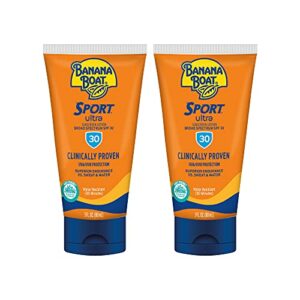 banana boat sport ultra spf 30 sunscreen lotion, 3oz | travel size sunscreen, banana boat sunscreen spf 30 lotion, oxybenzone free sunscreen, sunblock lotion sunscreen spf 30, 3oz each twin pack