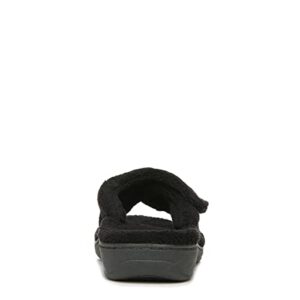 ORTHAHEEL Women's Relax Slipper, Black Terry, 8.0 M