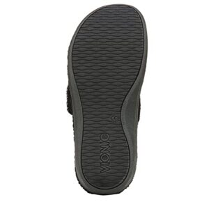 ORTHAHEEL Women's Relax Slipper, Black Terry, 8.0 M