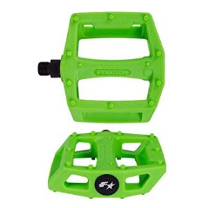 Fyxation Gates BMX Platform Pedal, Green, Standard