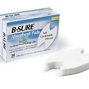 B-Sure Anal Leakage Pads, Box/24 Pads