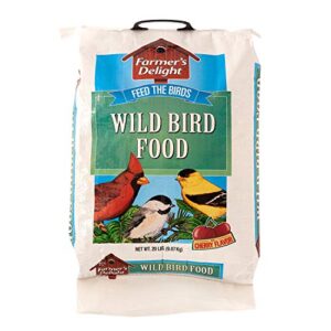 wagner's 53003 farmer's delight wild bird food with cherry flavor, 20-pound bag