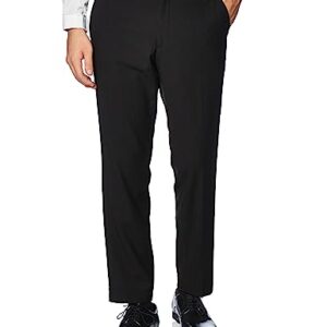 Perry Ellis mens Portfolio Slim Fit (Waist Size 28 - 38 Big & Tall) dress pants, Black Ice, 34W x 32L US