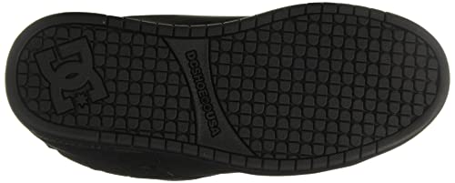 DC Men's Court Graffik Skate Shoe, Black/Black/Black, 9 D D US