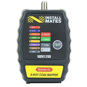 nstallmates nsm1280 8-way coax cable tester w/ case