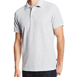 Lee mens Classic Polo Shirt, Heather Grey, Medium US