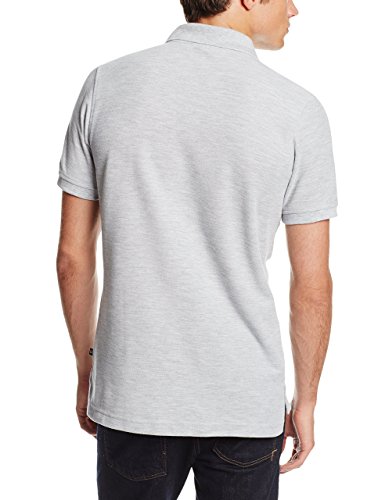 Lee mens Classic Polo Shirt, Heather Grey, Medium US