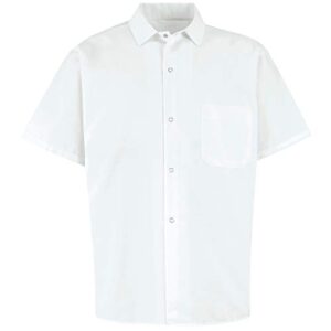 Red Kap Chef DesignsCook Shirt , White, Short Sleeve Large