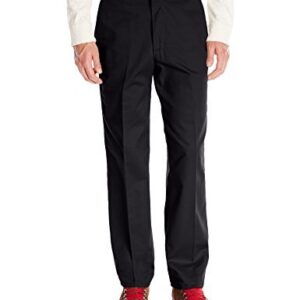 Red Kap Plain Front Casual Cotton Pants 44W Black - Unhemmed