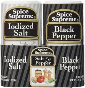 spice supreme salt & pepper double pack