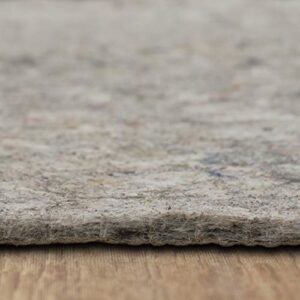 Mohawk Home 5' x 8' Non Slip Rug Pad Gripper 1/4 Thick Dual Surface Felt + Rubber Gripper - Safe for All Floors