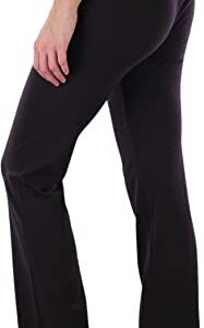 ToBeInStyle Women's Low Rise Sweatpants w/Fold-Over Waistband - Small - Brown